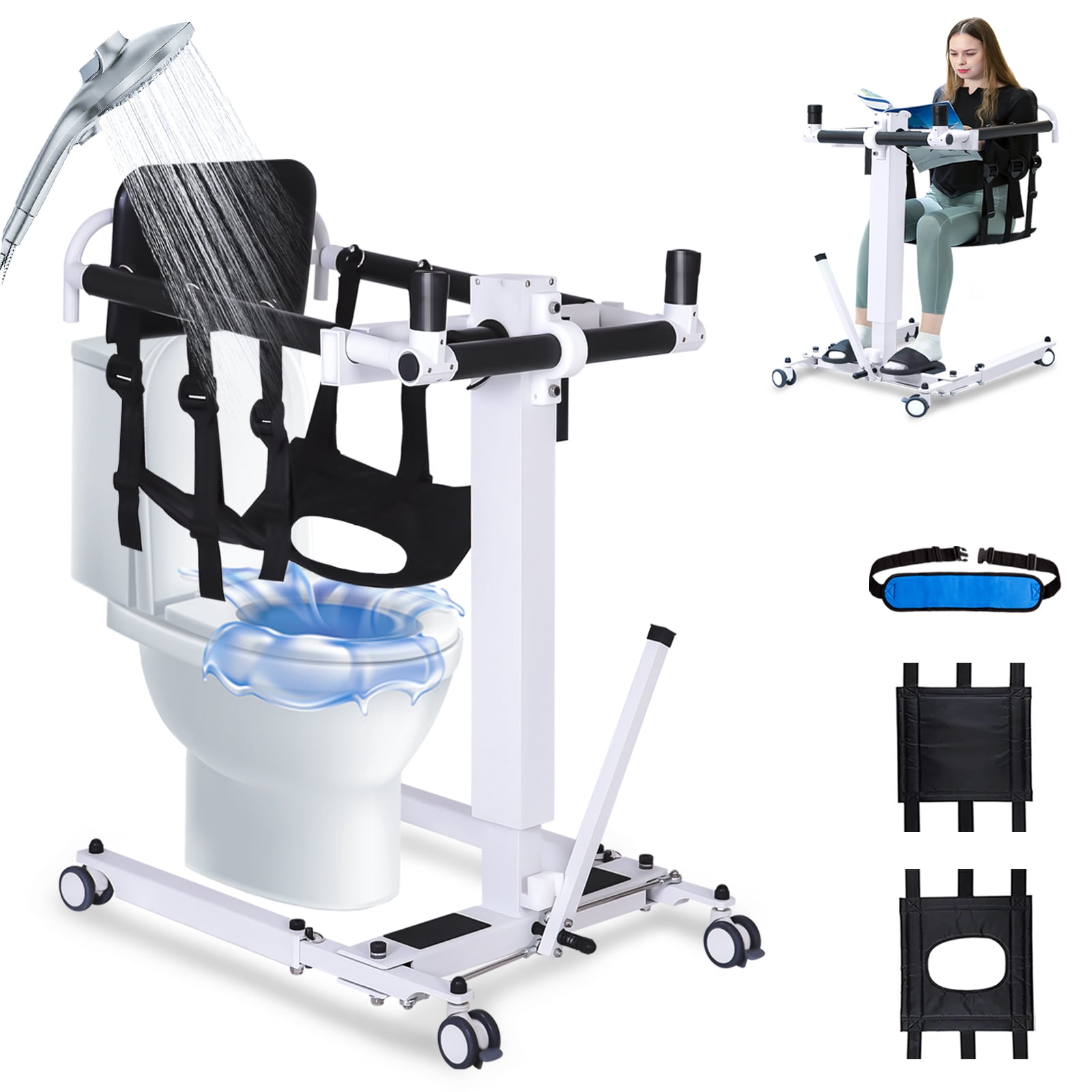 Electric Patient Lift Transfer Wheelchair,Portable Patient Lift ...