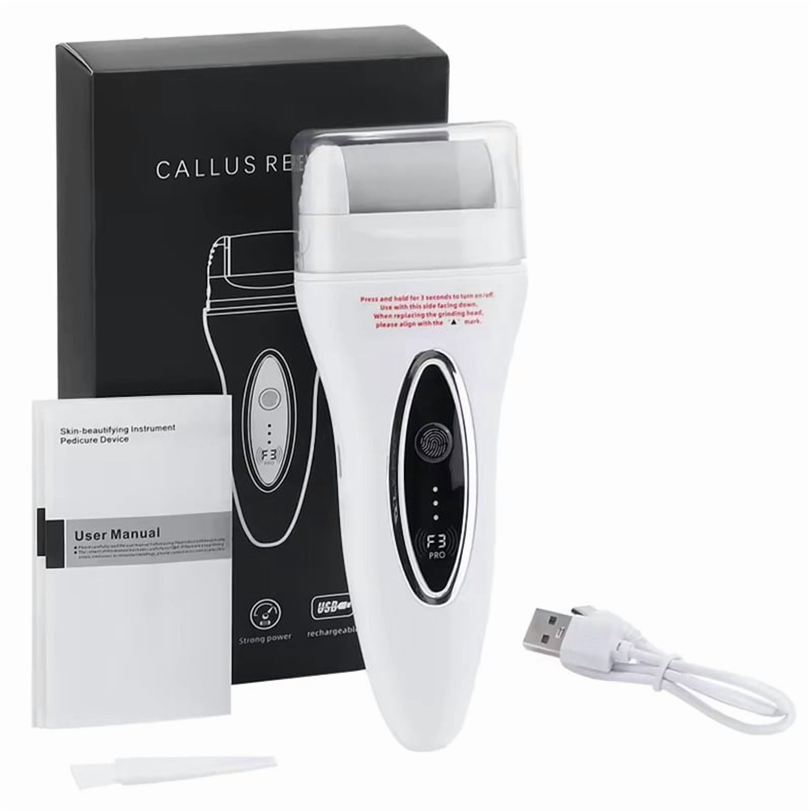 Electric Pedicure Foot File Rechargeable Foot Hard Dry Dead Cuticle ...