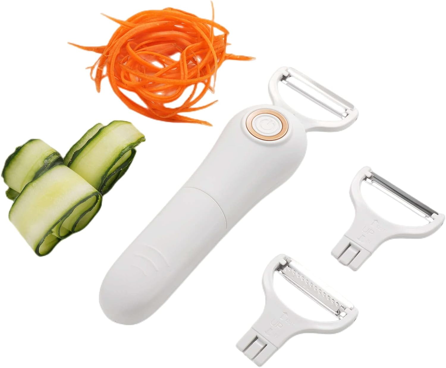 Electric Peeler Fruits and vegetables, Stainless Steel Handheld ...