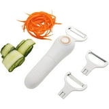 Electric Peeler Fruits and vegetables, Stainless Steel Handheld ...