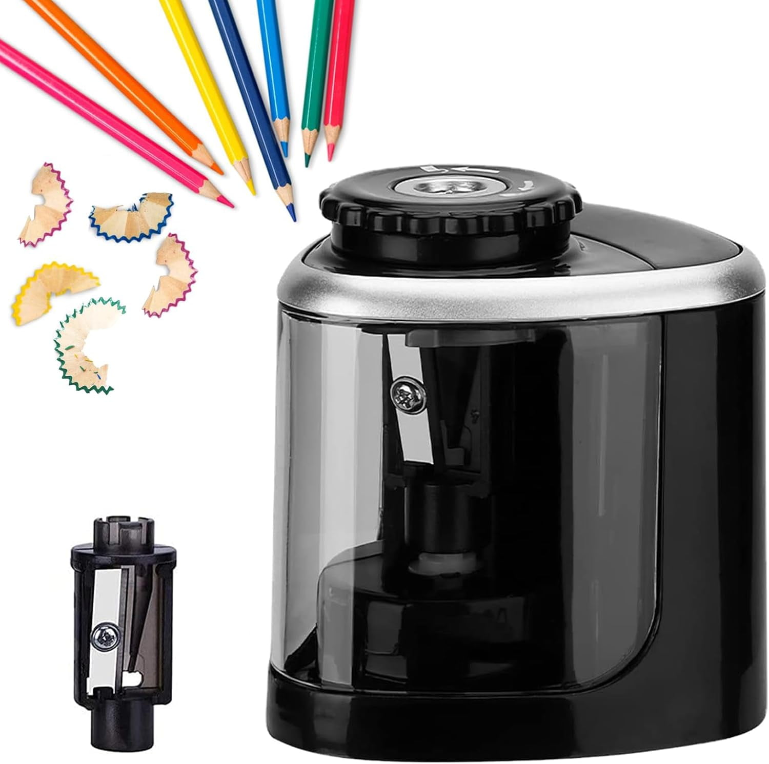 Electric Pencil Sharpener - Automatic,Desktop Office Stationery Tool ...