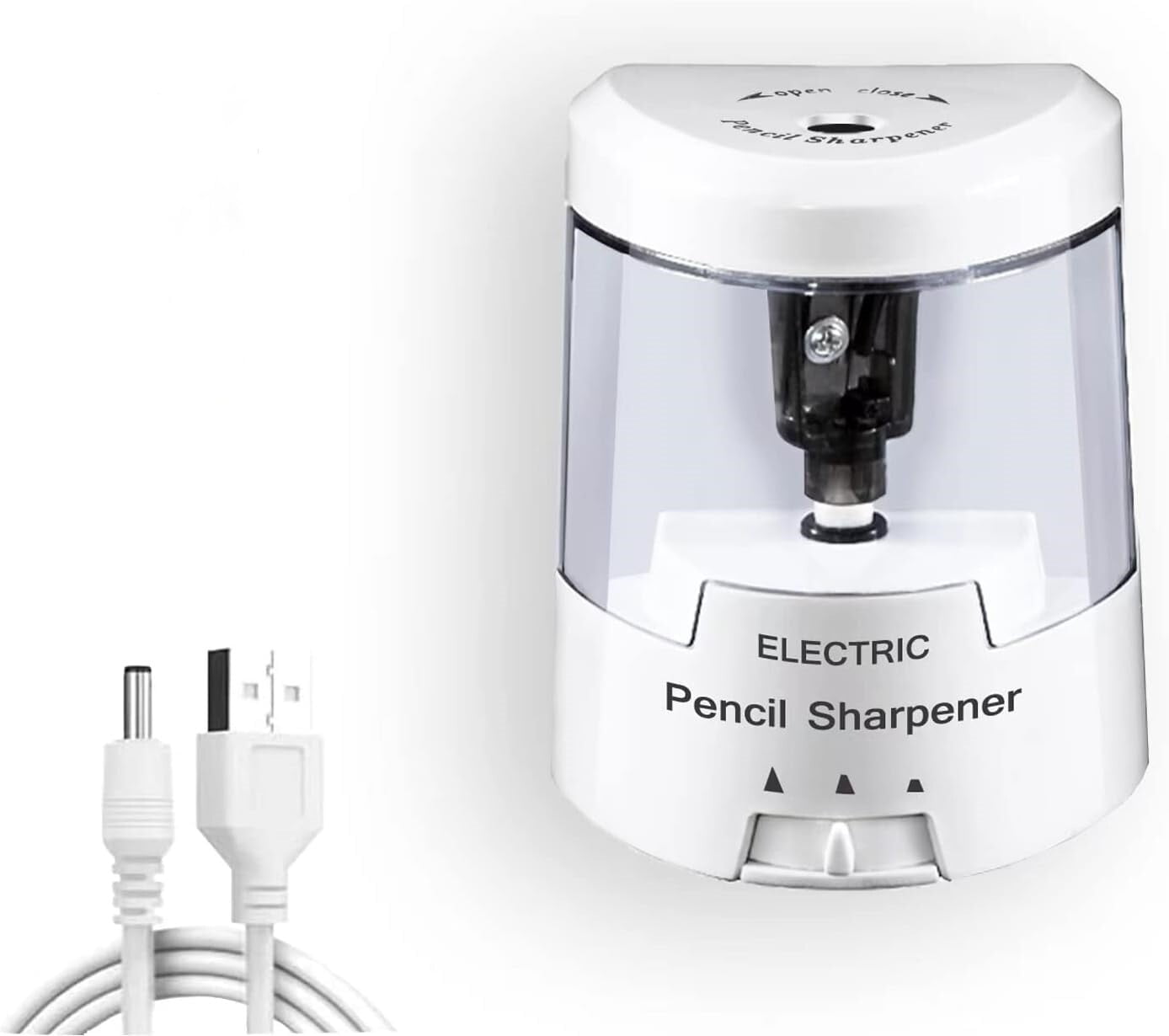 Electric Pencil Sharpener, Battery (Not Included) USB Powered Small ...