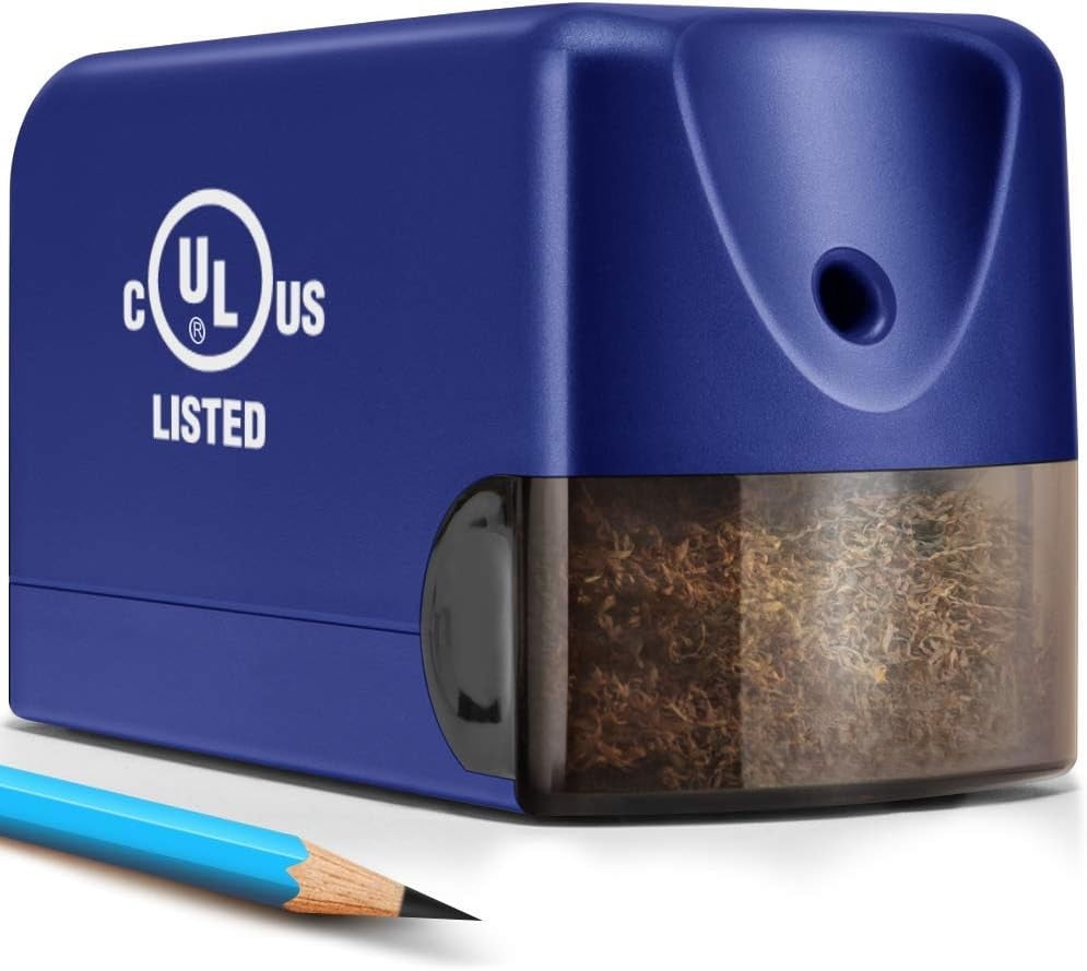 Electric Pencil Sharpener, Heavy Duty Classroom Pencil Sharpeners for 6 ...
