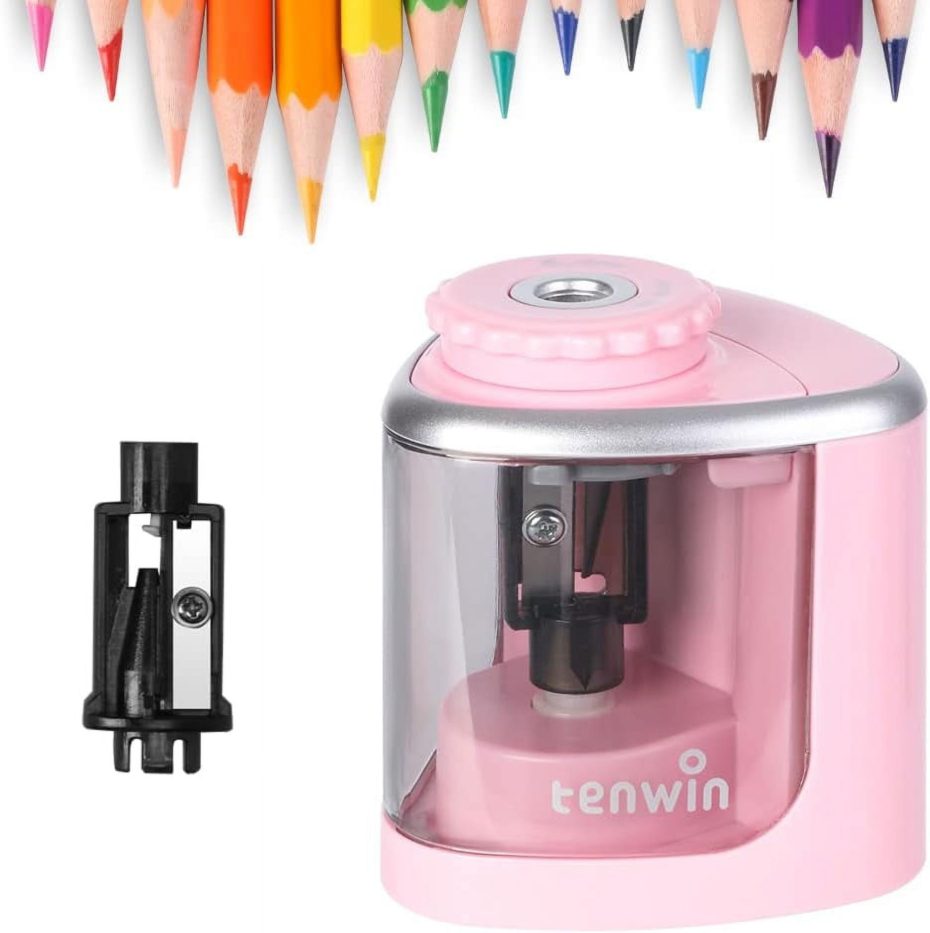 Electric Pencil Sharpener, SUWU Automatic Sharpener Fit for No.2 and 6 ...