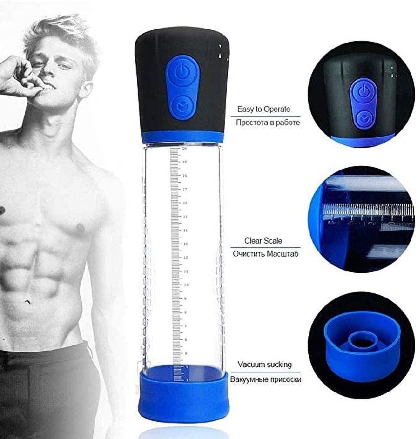 Electric Penis Vacuum Pump Automatic Penis Enlargement Extend Pump With 3 Suction Men Sex