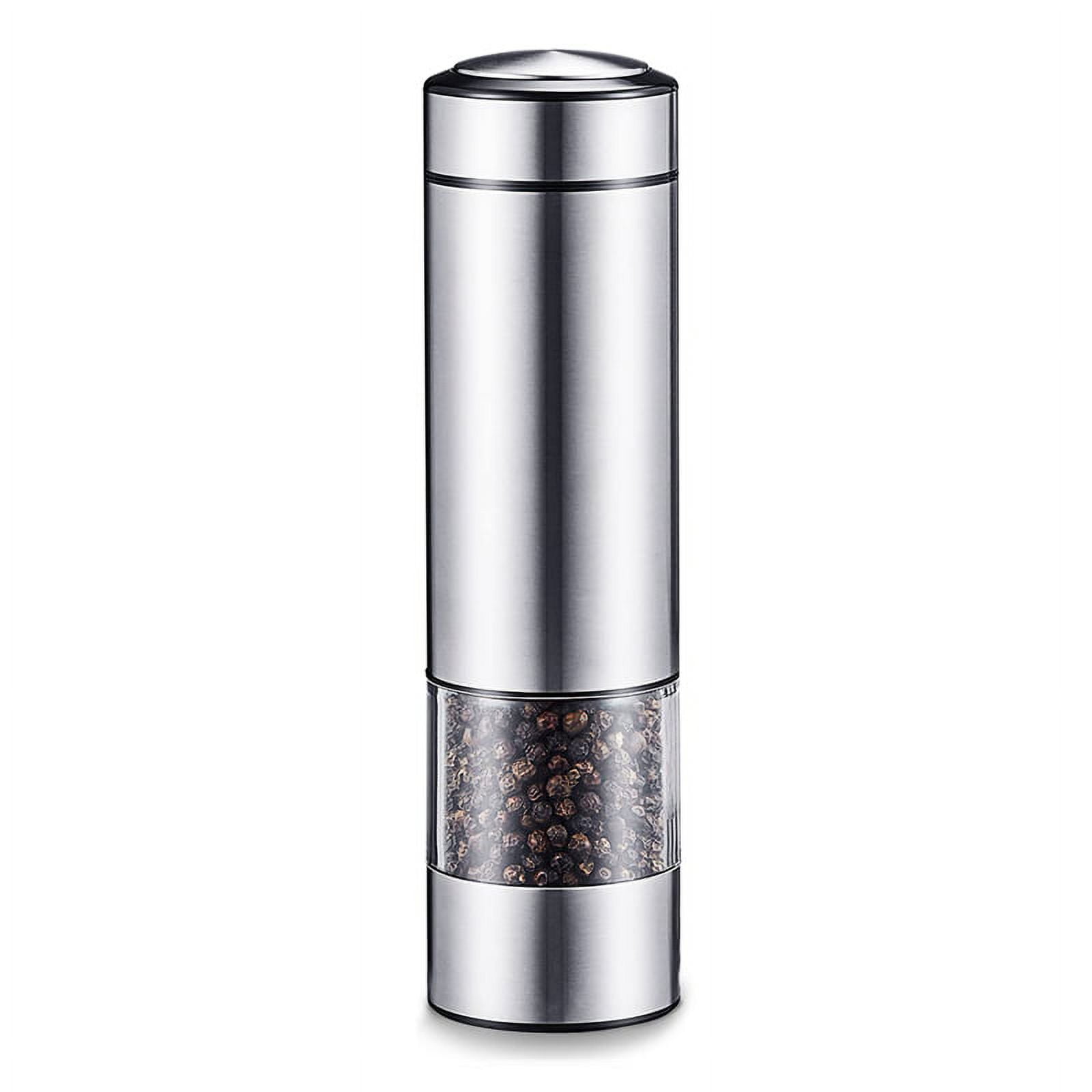 Electric Pepper Grinder, Automatic Pepper Mill Grinder, Stainless Steel ...