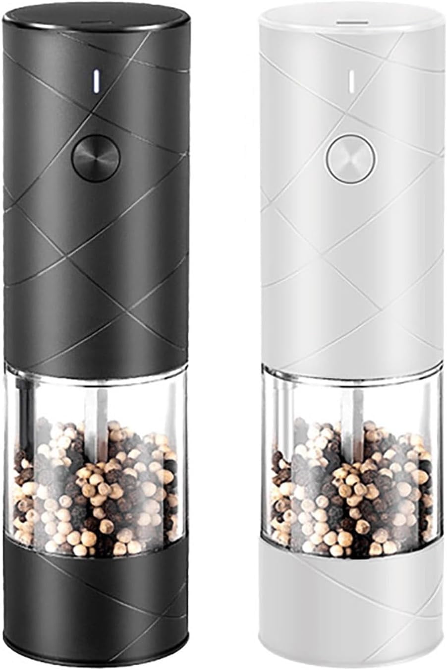 Electric Pepper Grinder,Electric Spice Grinder Clear Visible LED ...