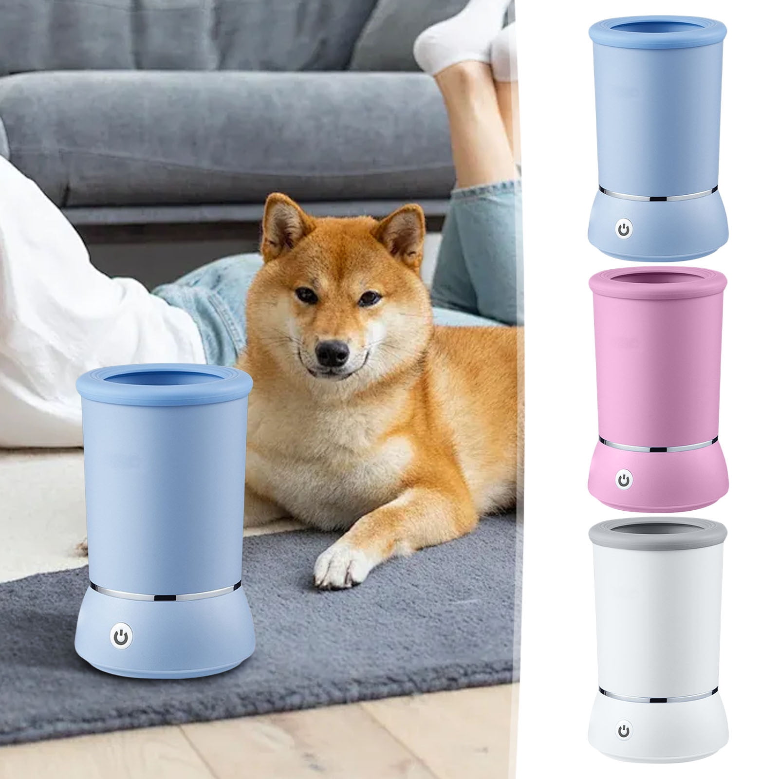 Electric Pet Paw Cleaner for Dogs and Cats - Portable Automatic Foot ...