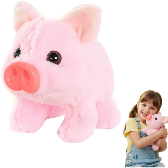 Electric Pig Plush Realistic Toy, 2026 New Interactive Crawling Piglet ...