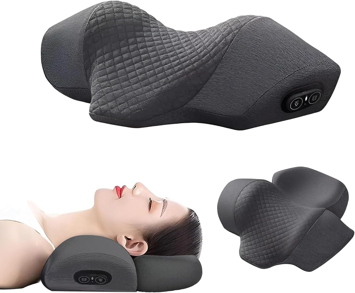 Electric Pillow Massage Neck Hump, Callixethera 3-in-1 Heated Pillow ...