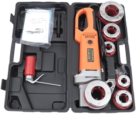Electric Pipe Threader, 2300W Pipe Threading Machine Heavy-Duty Hand ...