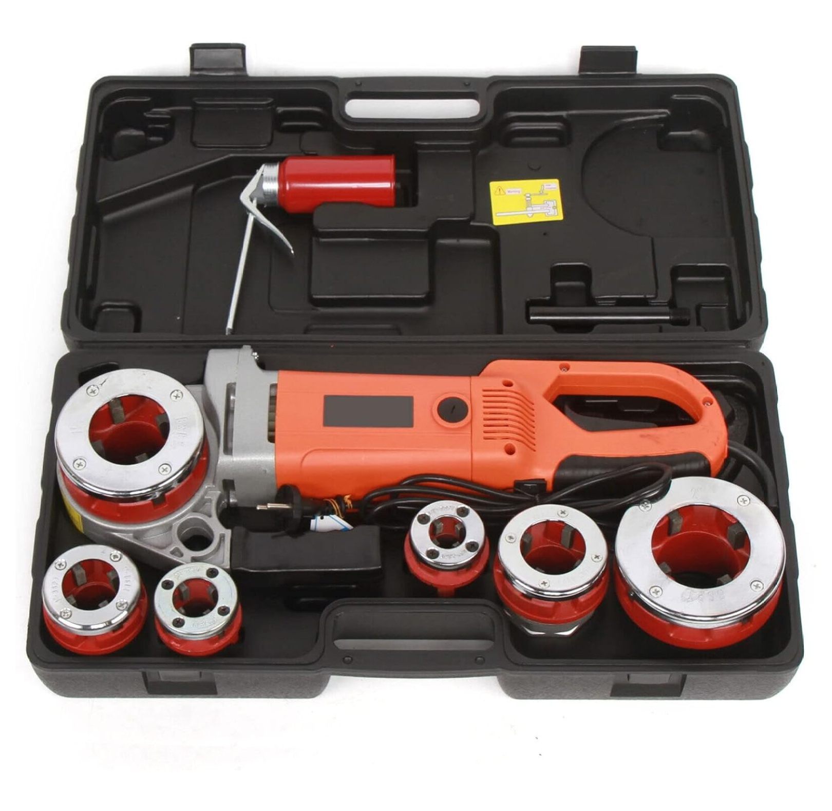 Electric Pipe Threader, 2300W Pipe Threading Machine Heavy-Duty Hand ...