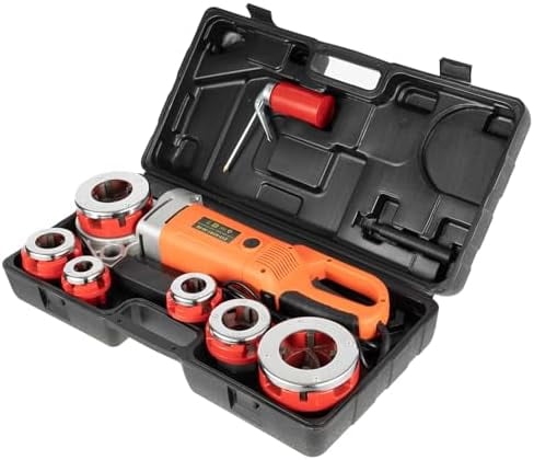 Electric Pipe Threader Kit, 2300W Ratchet Pipe Threader Kit Portable ...