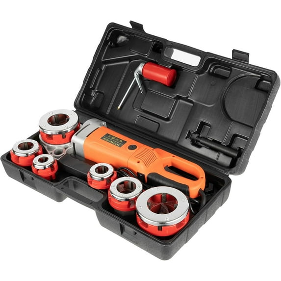 Electric Pipe Threader Kit, 2300W Ratchet Pipe Threader Kit Portable ...