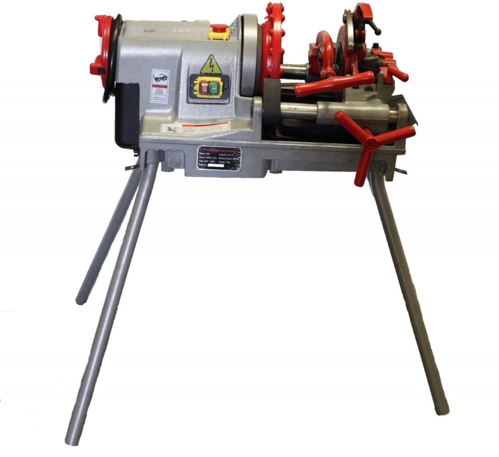 Electric Pipe Threader Threading Machine, 1.5kW/110V (1/2"-2") Self ...