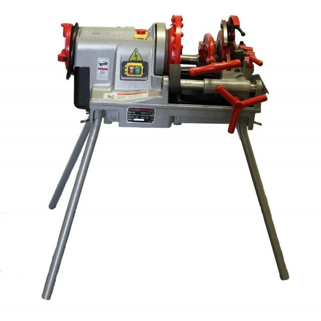 Electric Pipe Threader Threading Machine, 1.5kW/110V (1/2"-2") Self Opening Die Head (P50C ...