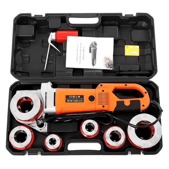 Electric Pipe Threader W/6 Pipe Cutter 1/2" - 2", 2300W Electric Pipe ...