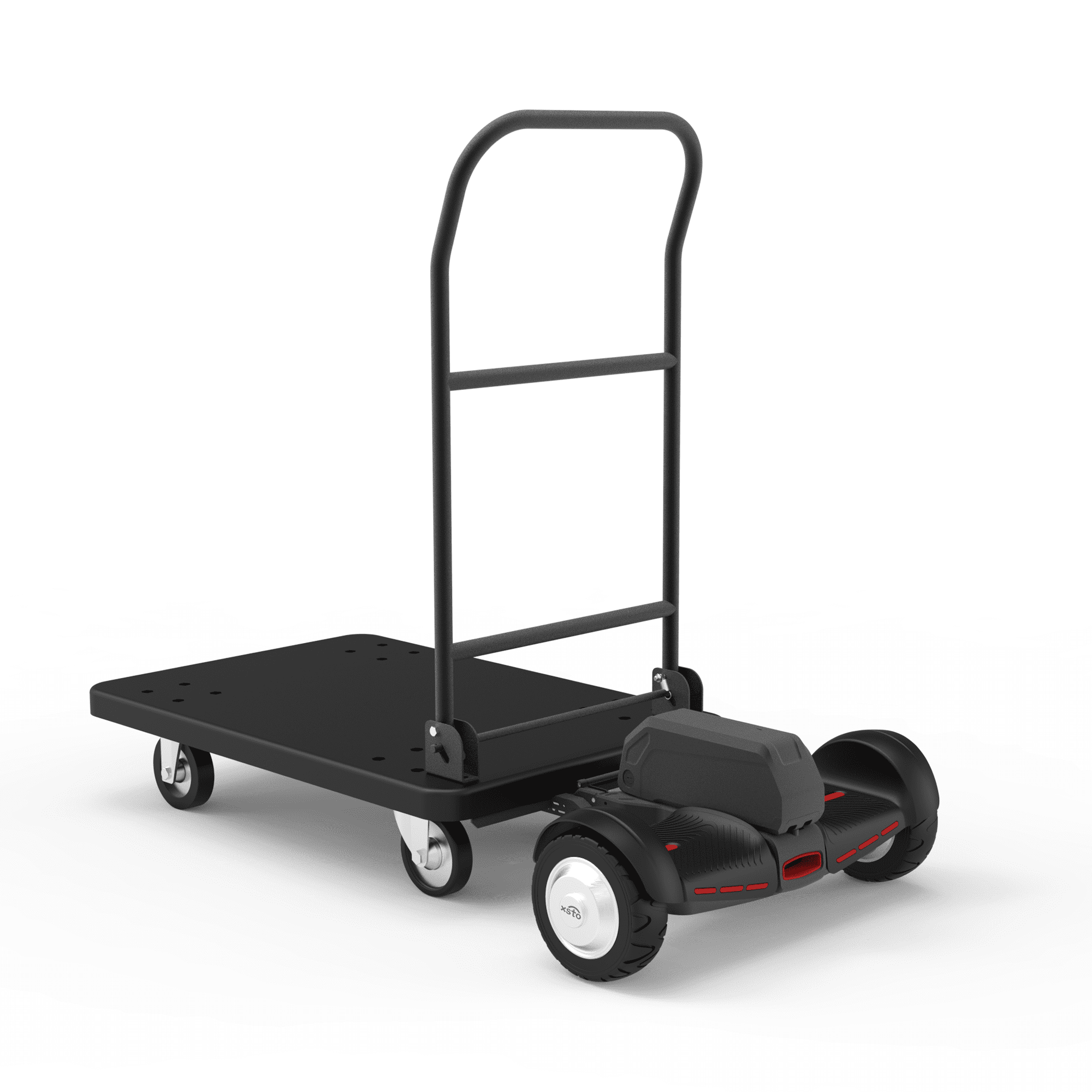Electric Platform Truck,661lbs Capacity Heavy Duty Flatbed Cart, 1000W ...