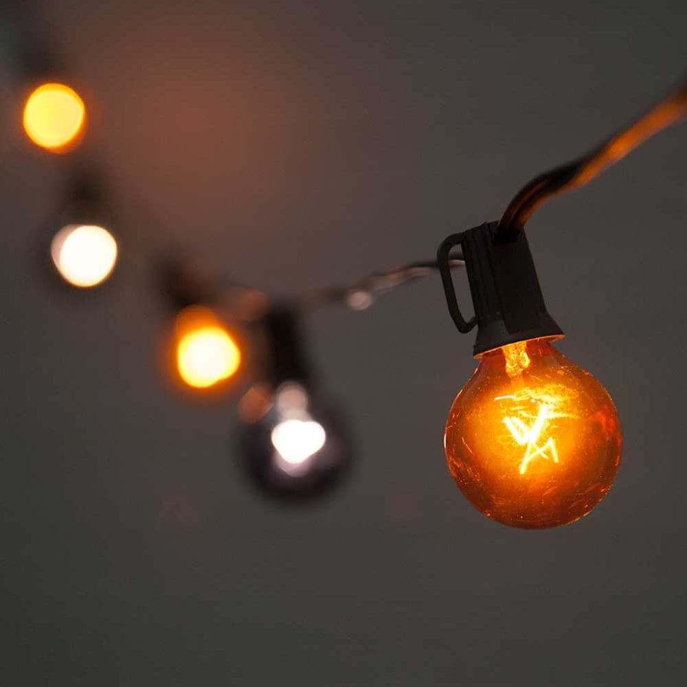 Electric Plug-In String Lights Globe String Lights Halloween E12 ...