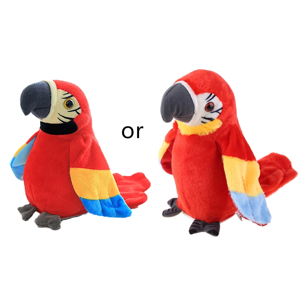 Electric Plush Parrot Speaking Talking Repeats Waving Education ...