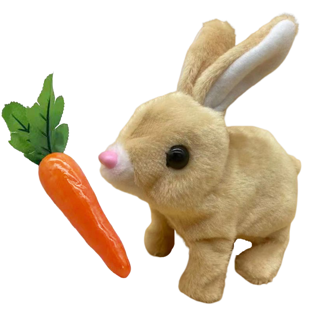 Electric Plush Rabbit Toy with Sound Battery Operated Hopping Animal ...