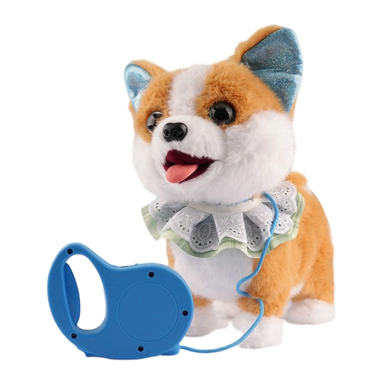 Electric Plush Toy Realistic Walking Robot Doll with Traction Rope For ...