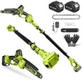 Electric Pole Saws for Tree Trimming, 8 Inch & 6 Inch Mini Chainsaw ...