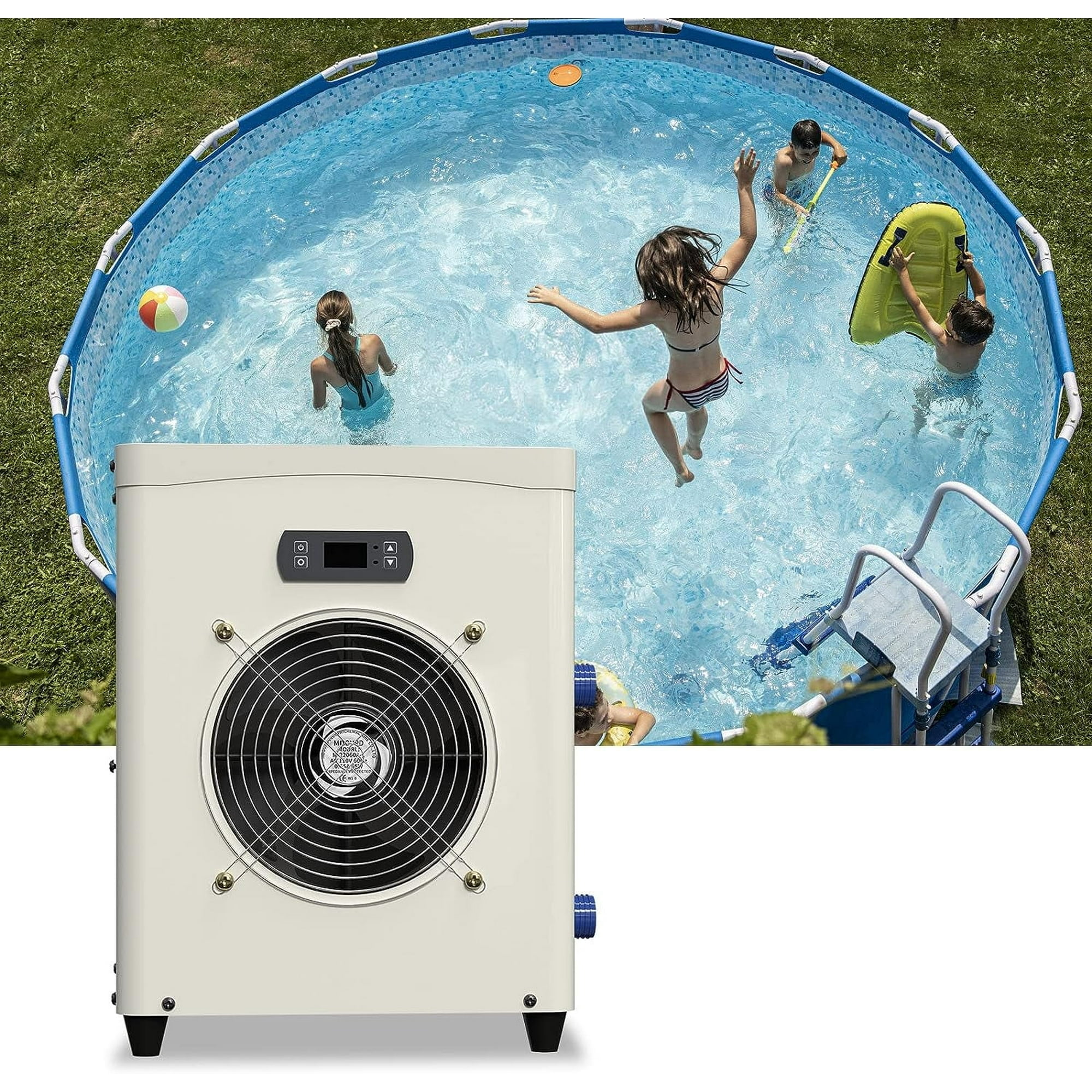 ABORON Mini Electric Pool Heater, 800W, 17352 BTU/hr, for Above Ground ...