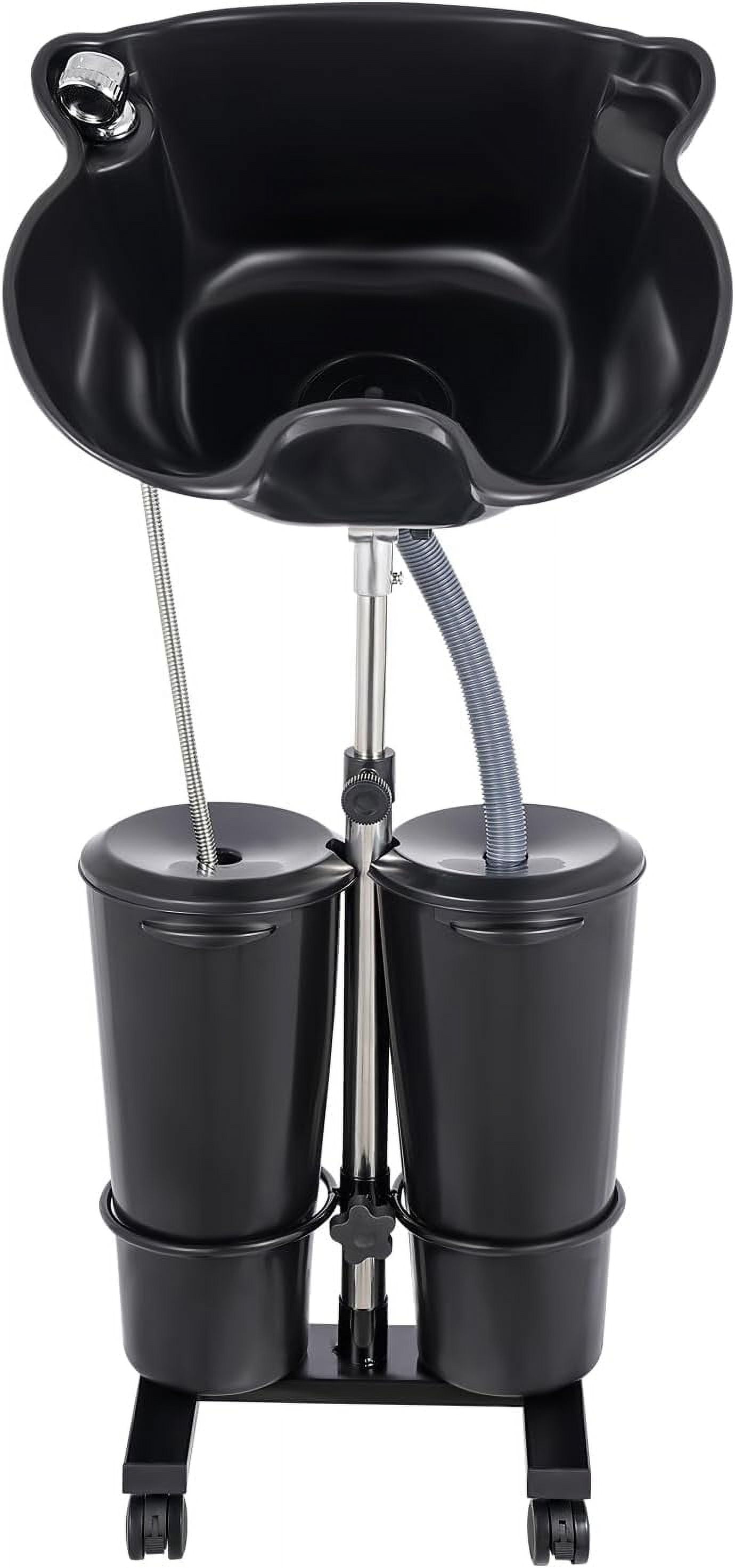 Electric Portable Shampoo Bowl Hair Washing Station Dual-Bucket Design ...