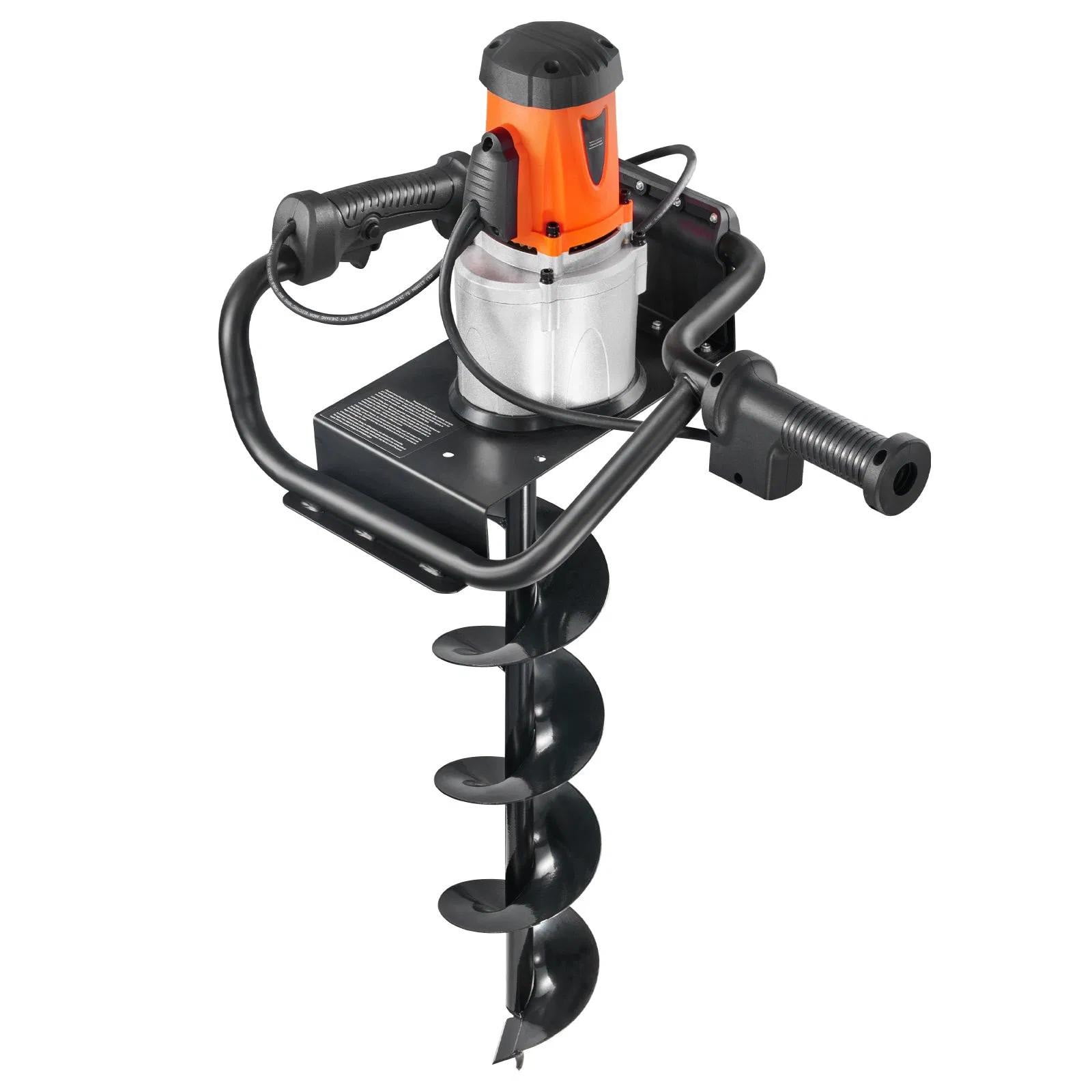 Electric Post Hole Digger 1500W Powerful Motor with 5.71 in Auger Bit ...