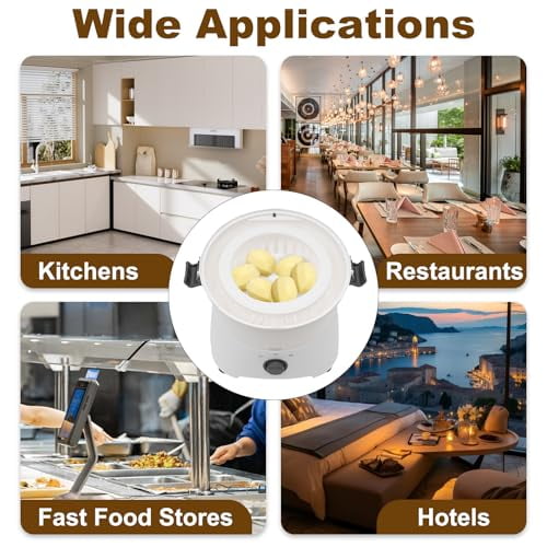 Electric Potato Peeler Automatic Peeling Machine 85W High Power Durable ...
