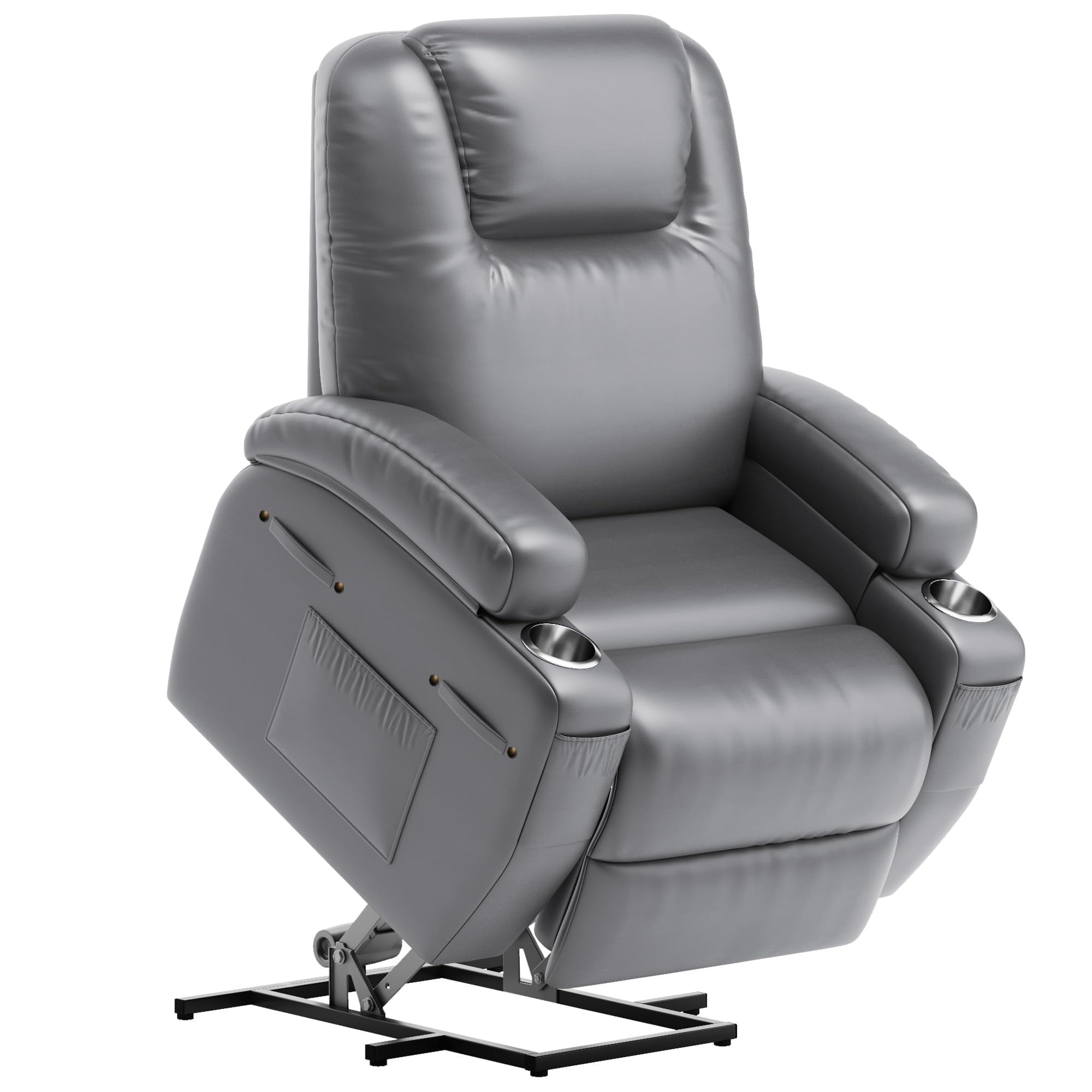 Electric Power Lift Chair Extended Footrest for Elderly Recliner ...