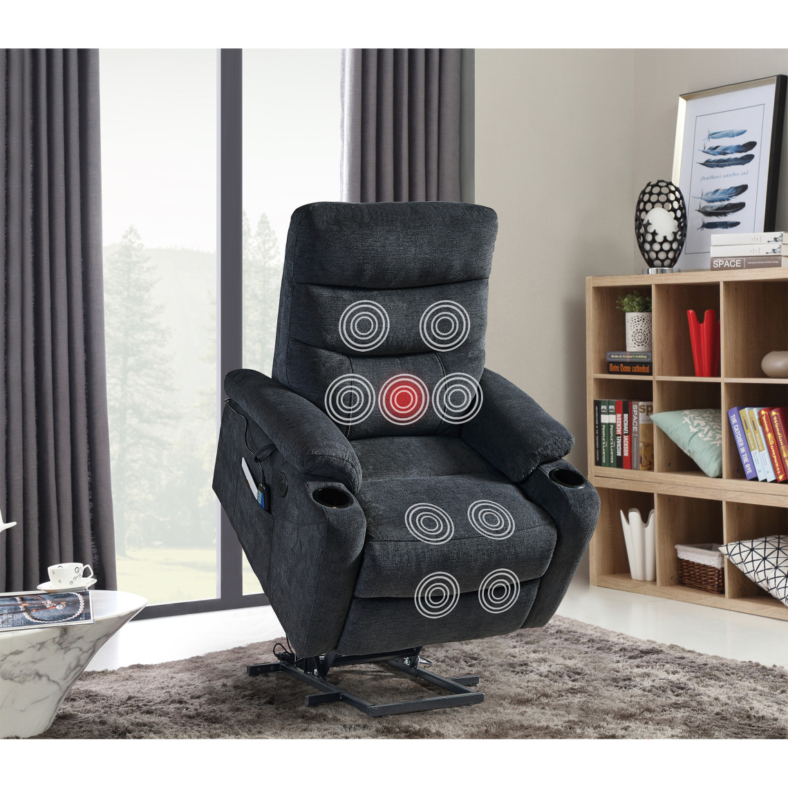 Electric Power Lift Recliner Chair with 3 Position, Massage Chair and ...