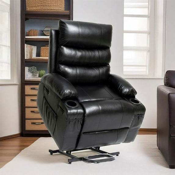 Electric Power Lift Recliner Chair Sofa, Large Overstuffed Wide ...