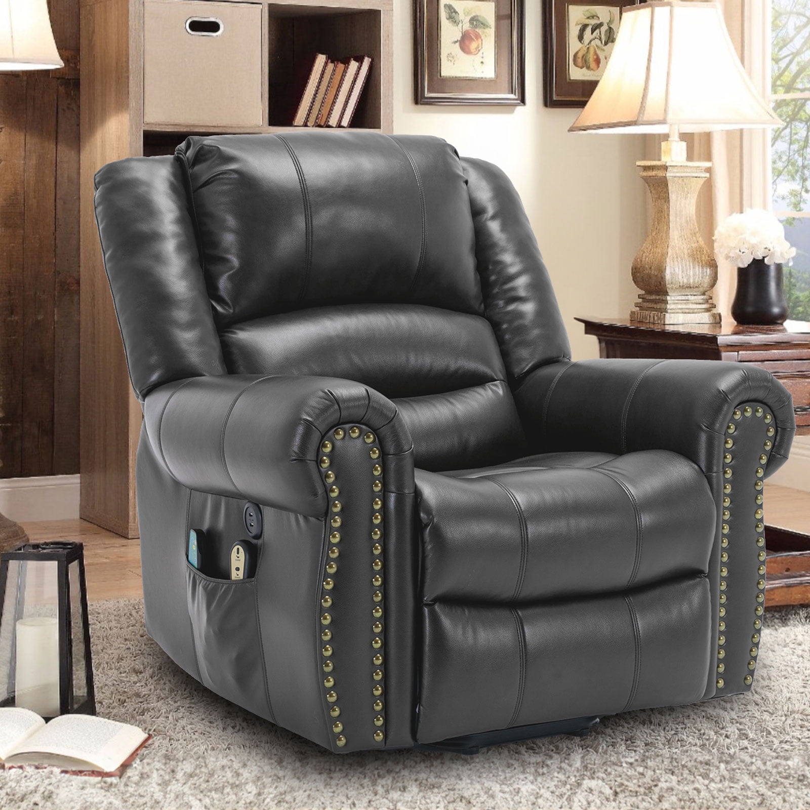Electric Power Lift Recliner Chair with Massage and Heat for Elderly, 2 ...