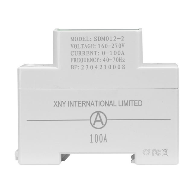 Electric Power Meter Monitor Watt Power Kwh Din Rail Ac 110/220V 100A ...