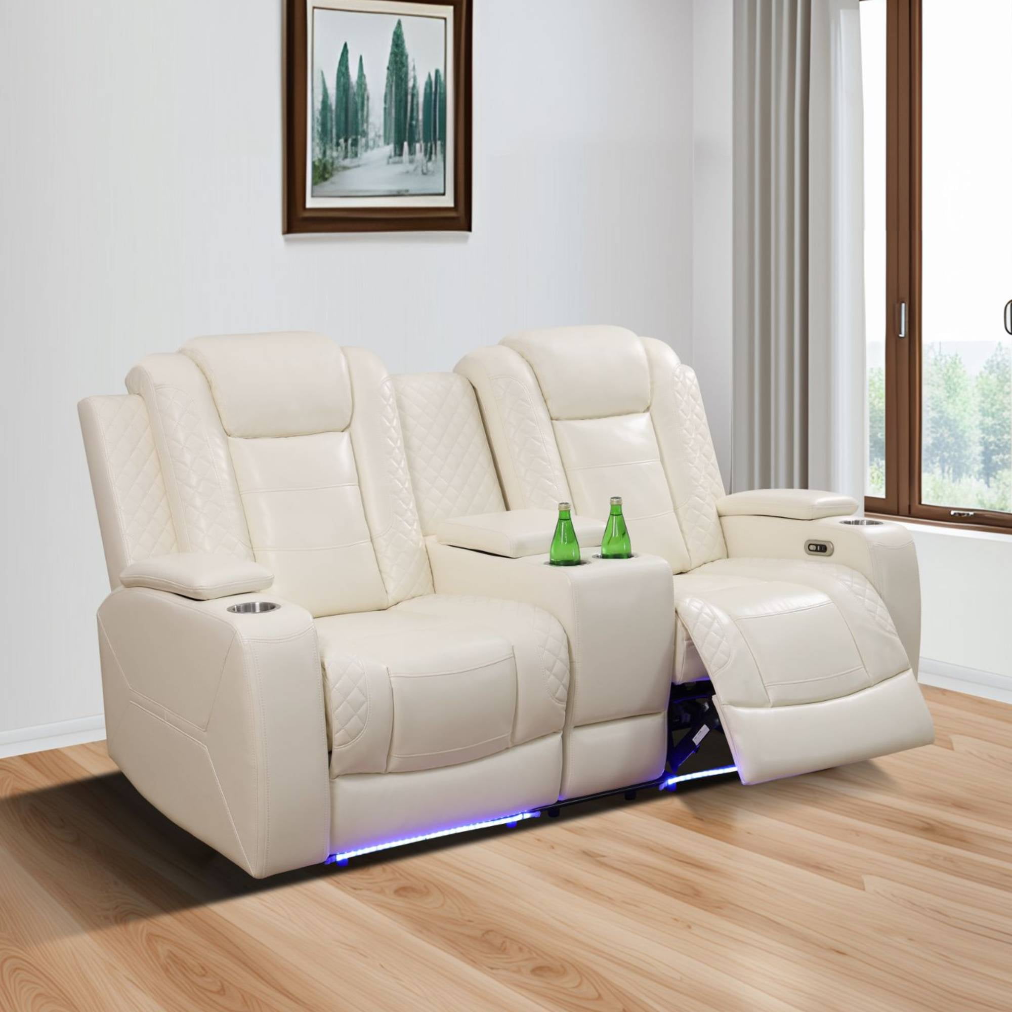 Electric Power Recliner Chair Living Room Reclining Loveseat Chair ...