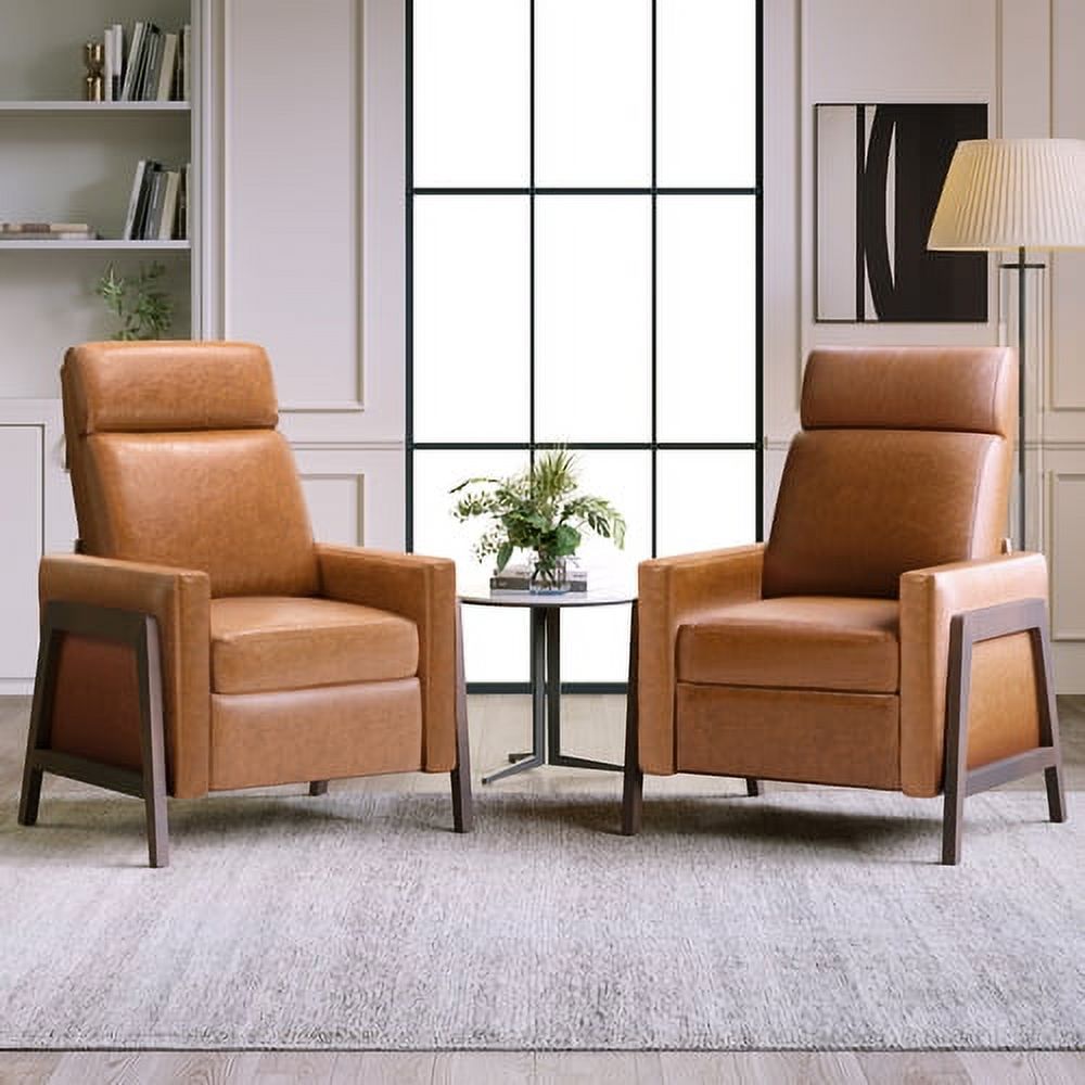 Electric Power Recliner Chair(Set of 2), Modern Design Faux PU Leather ...