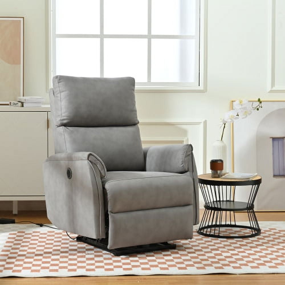 Electric Power Recliner Chair,Upholstered Foam Lounge Single Sofa ...