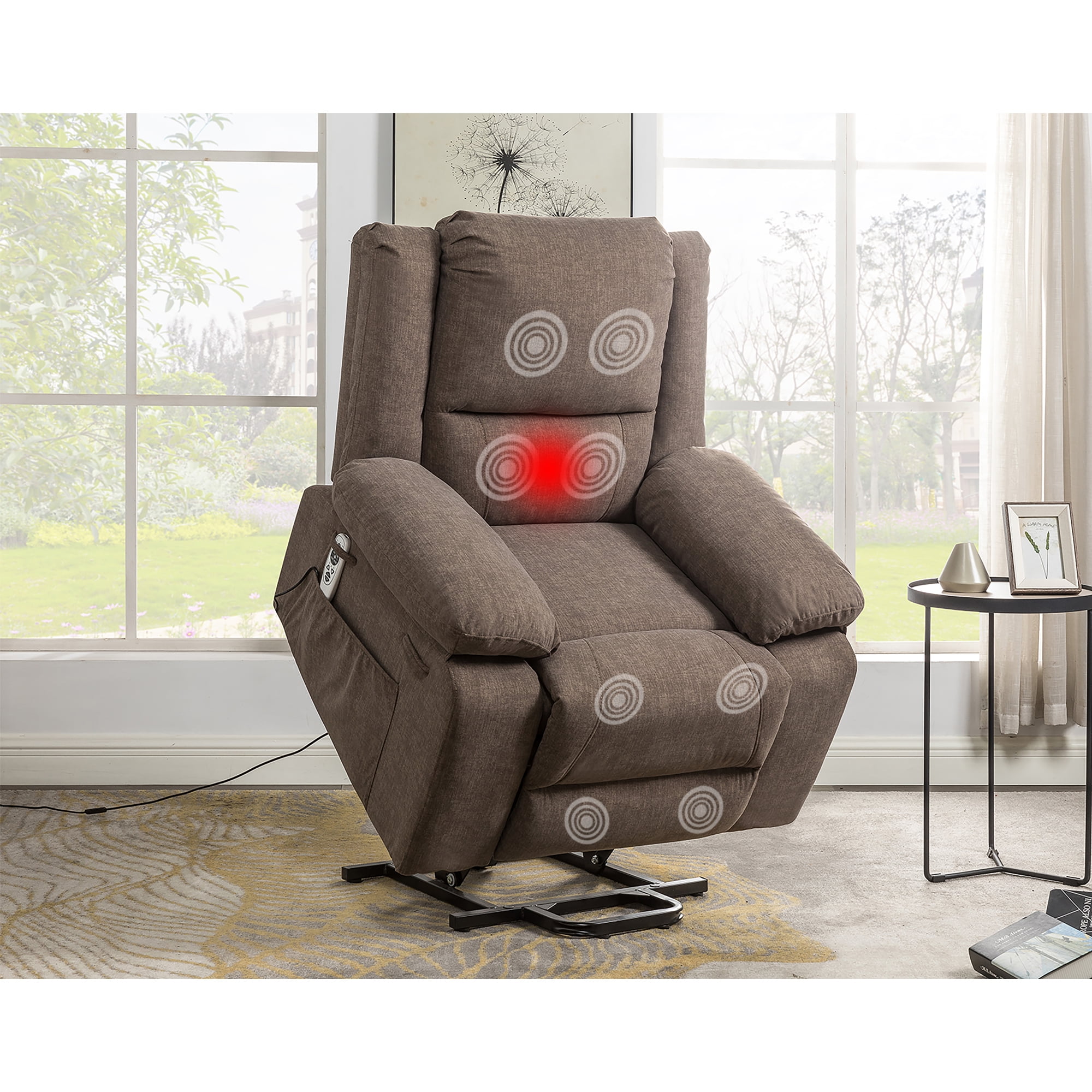Electric Power Recliner Chair With Massage For Elderly ,Remote Control ...