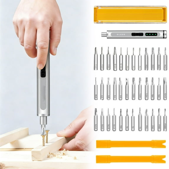 Electric Precision Screwdriver Set Mini Cordless Screwdriver with ...