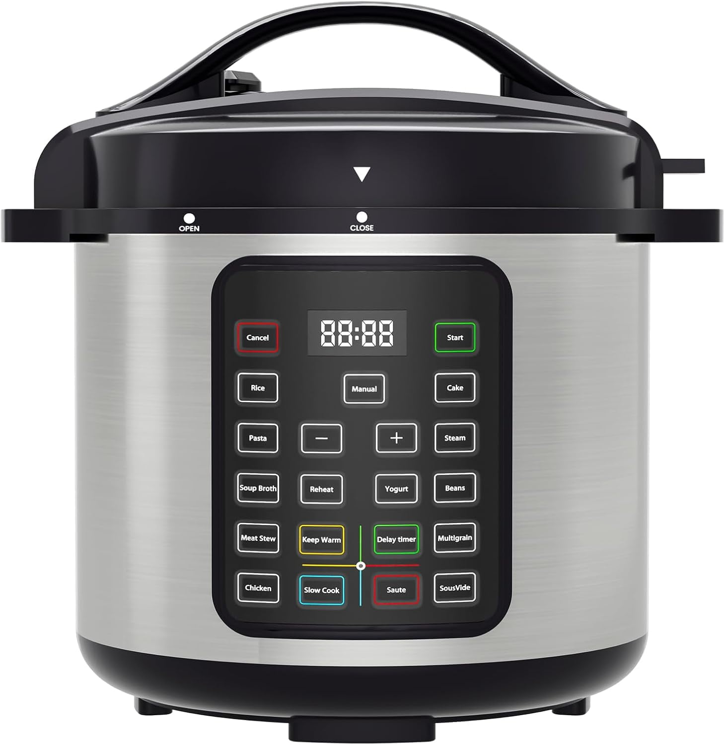 Electric Pressure Cooker 8 Quart Stainless Steel Multi Cooker Electric for Pressure 16-in-1 Rice ...