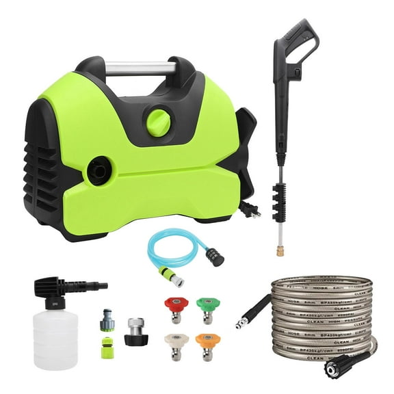 Electric Pressure Washer, 2000 PSI, Max. 1.76 GPM Power Washer w/ 30 ft ...