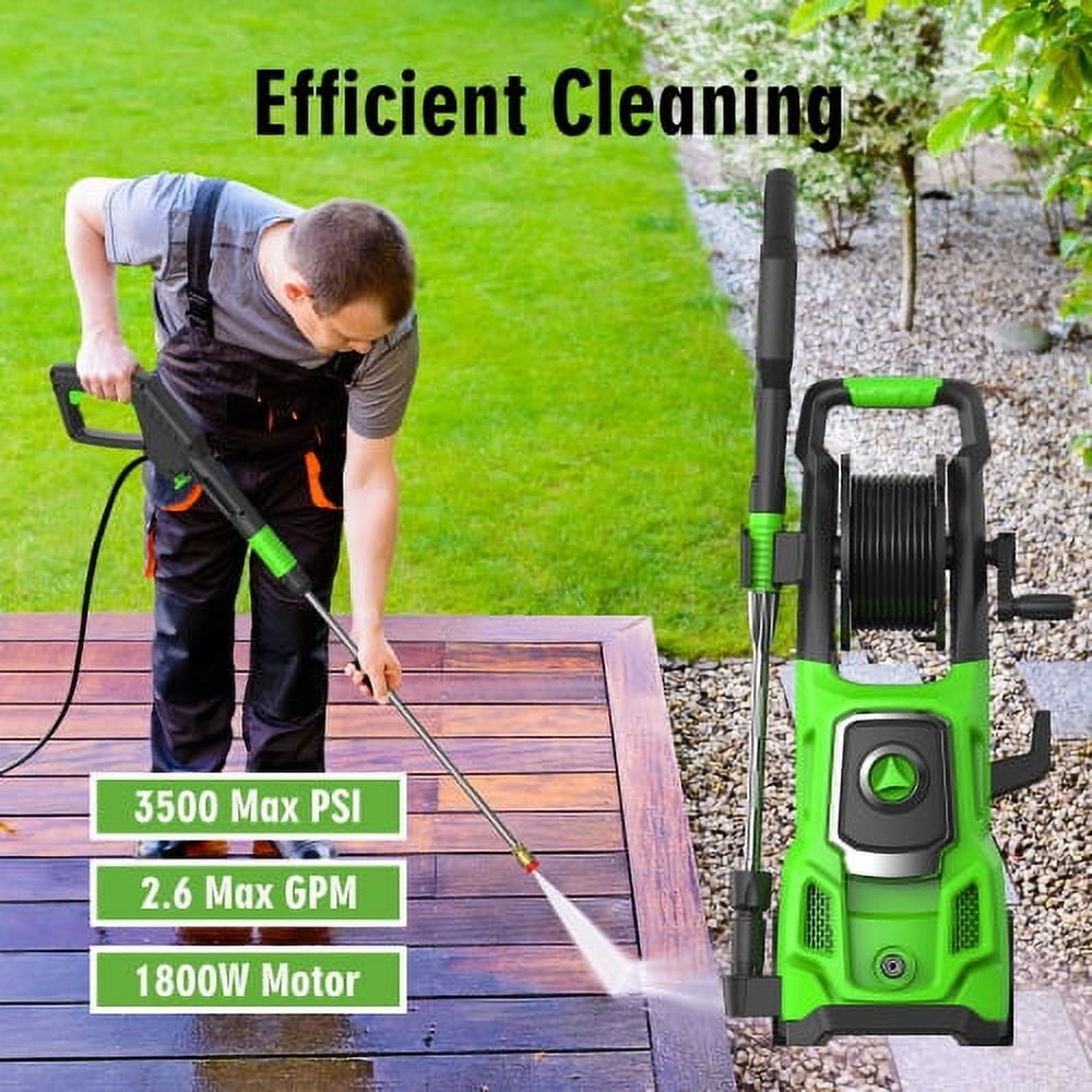 Electric Pressure Washer, 3500 Max PSI, 2.6 GPM Power Washer Machine ...