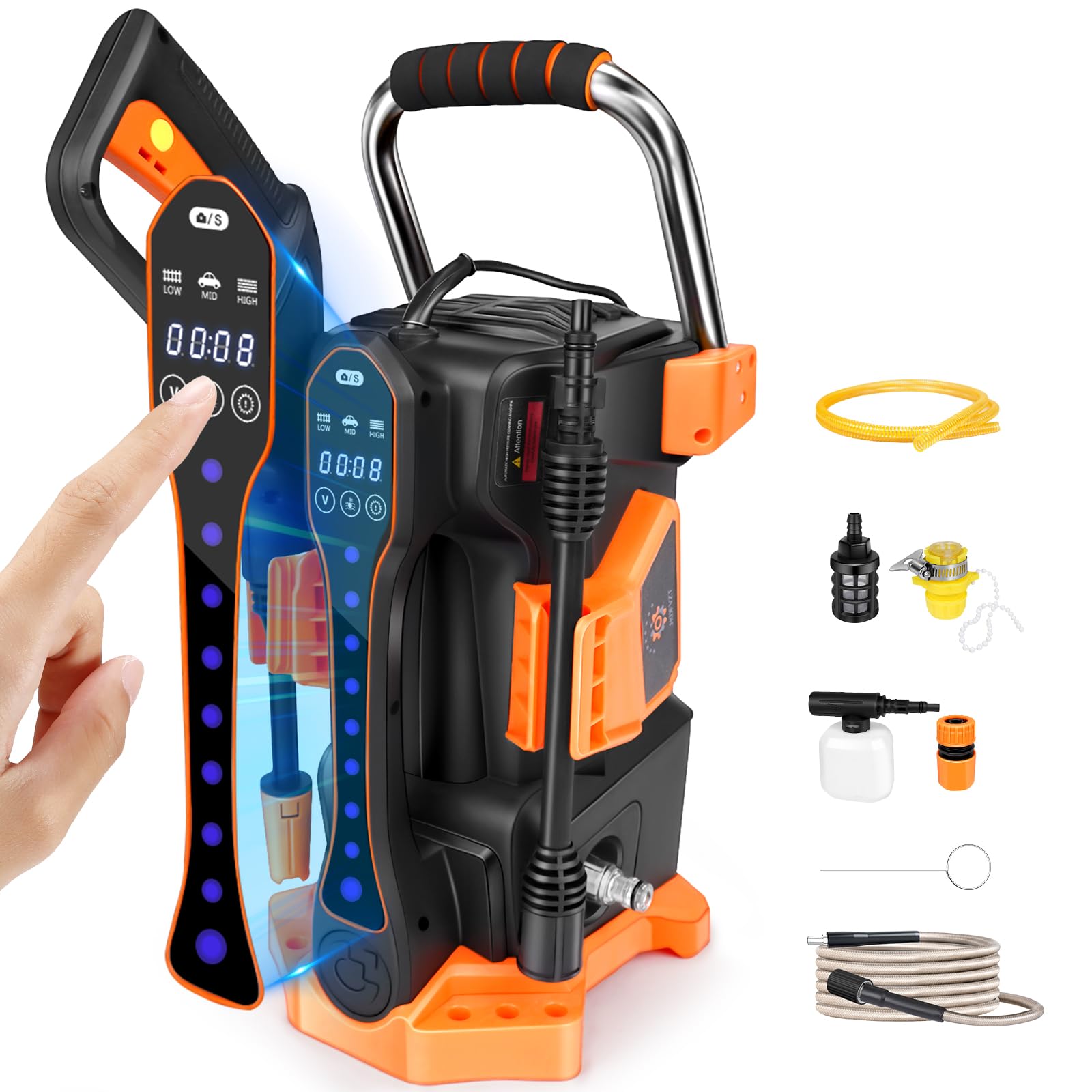 Electric Pressure Washer, 3500PSI High Pressure Washer with 39FT Hose ...