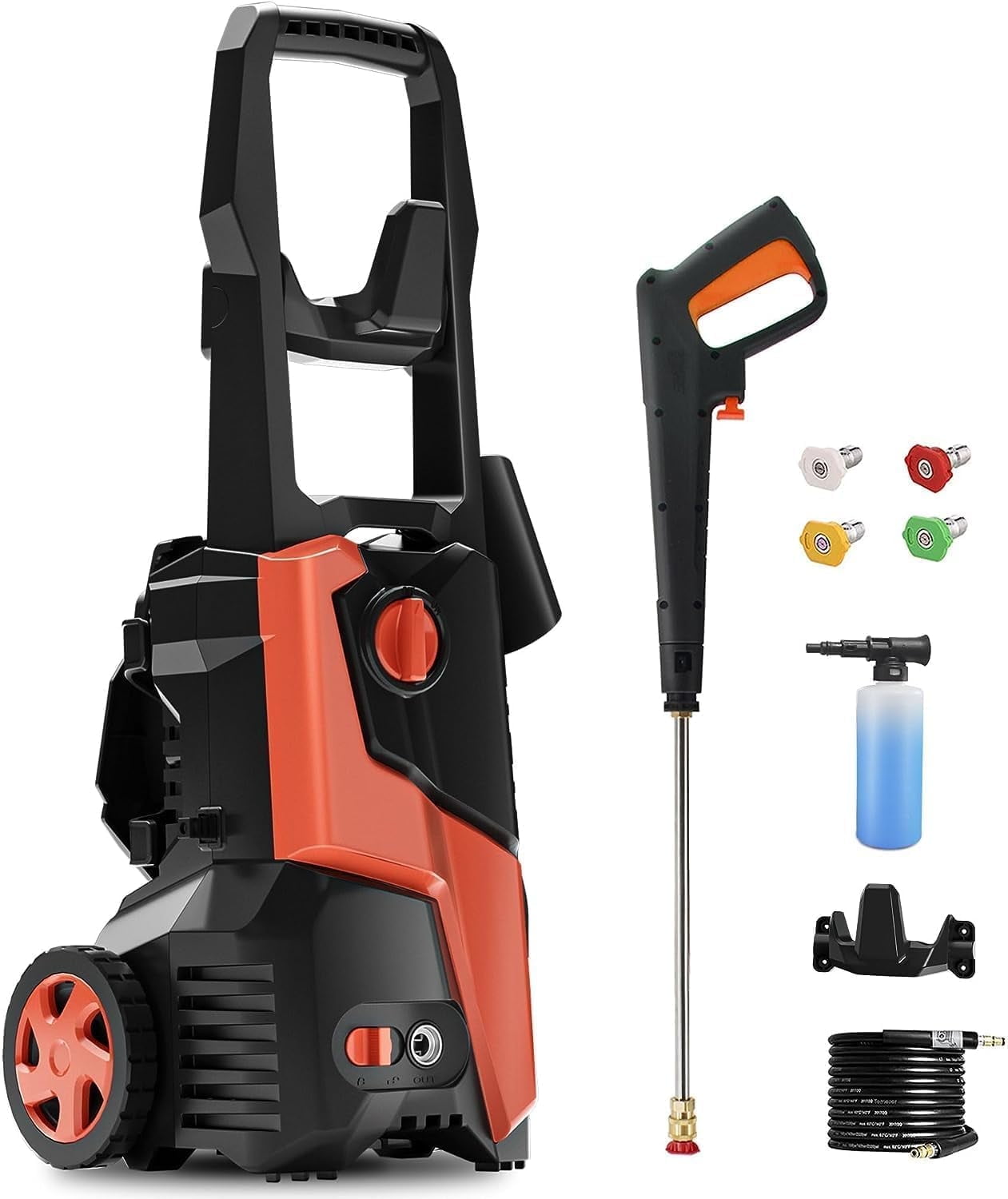 Electric Pressure Washer 3600PSI Max 2.5 GPM Power Washer with 4 Quick ...