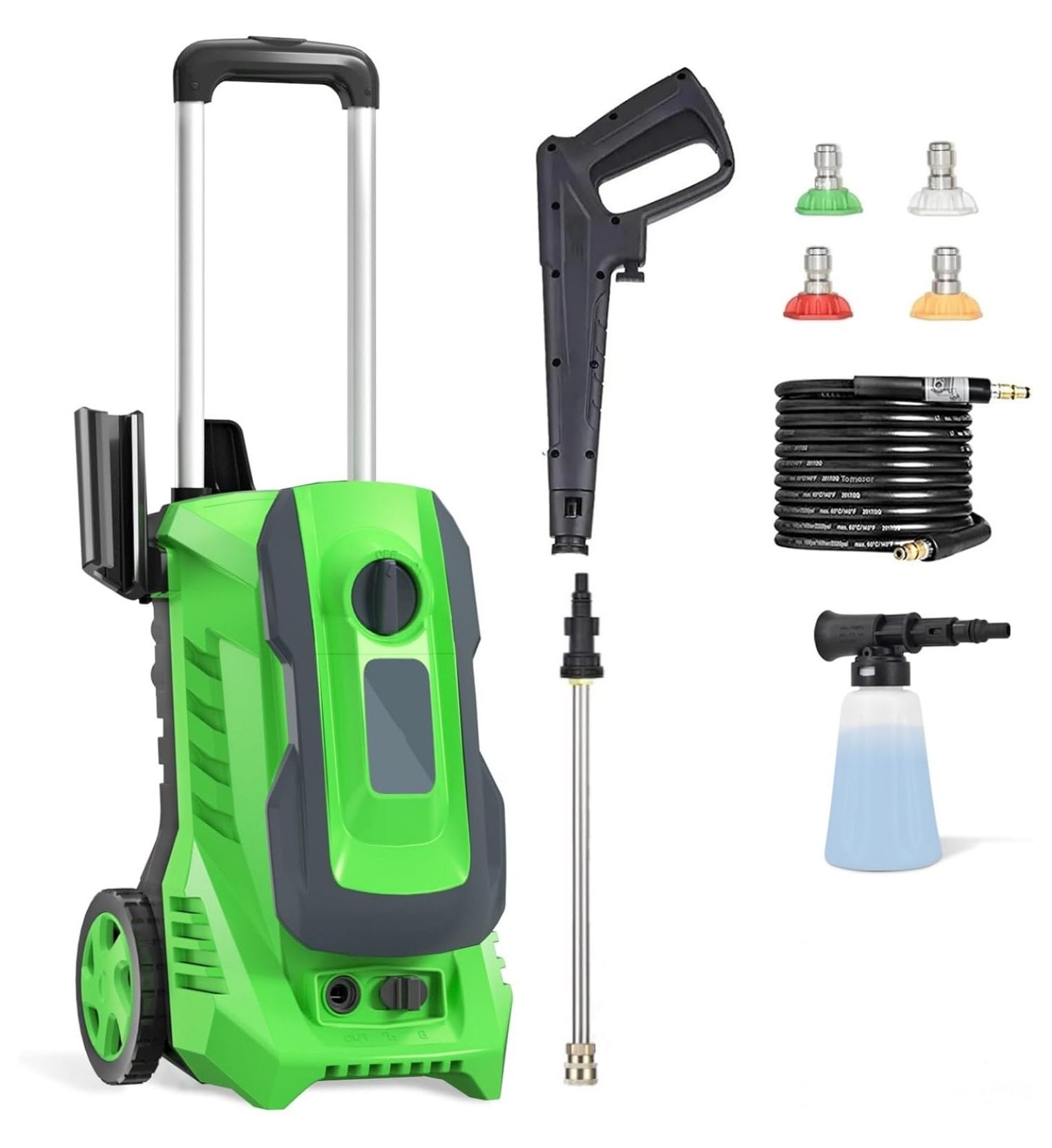 Electric Pressure Washer 4000 PSI - 2.5 GPM High Pressure Power Washer ...