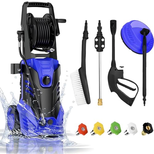 Electric Pressure Washer 4000 PSI, 2.6 GPM Electric Power Washer with 5 ...