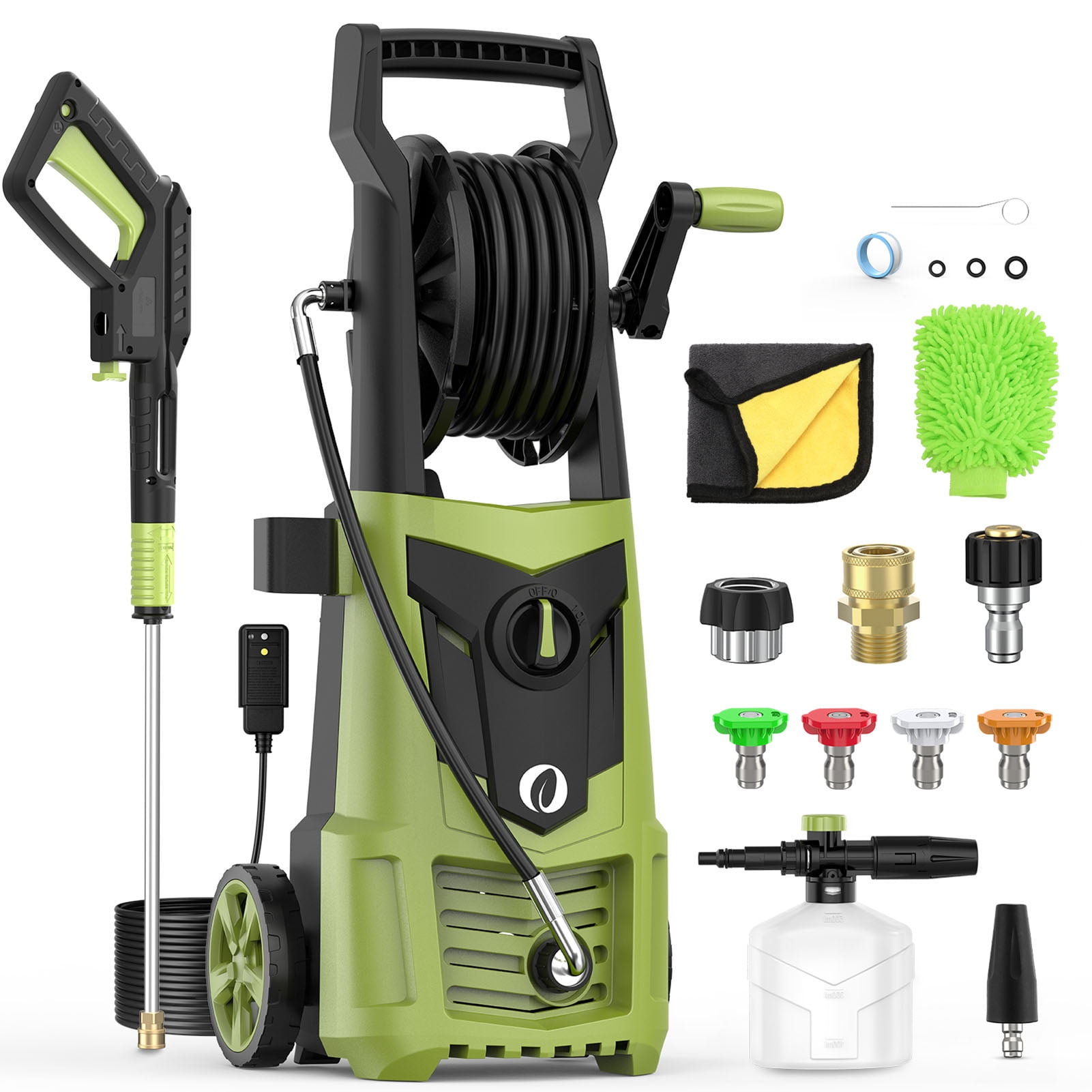 Electric Pressure Washer 4000 PSI Power Washer with 5 Nozzles Foam ...