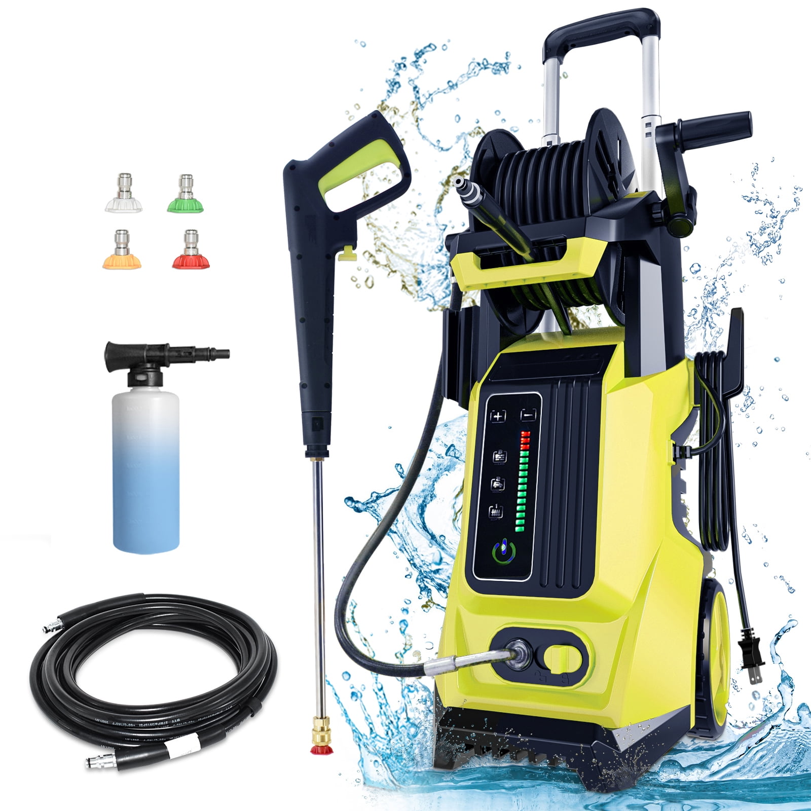 Electric Pressure Washer 4000PSI Max 2.8 GPM 2000W Power Washer with ...